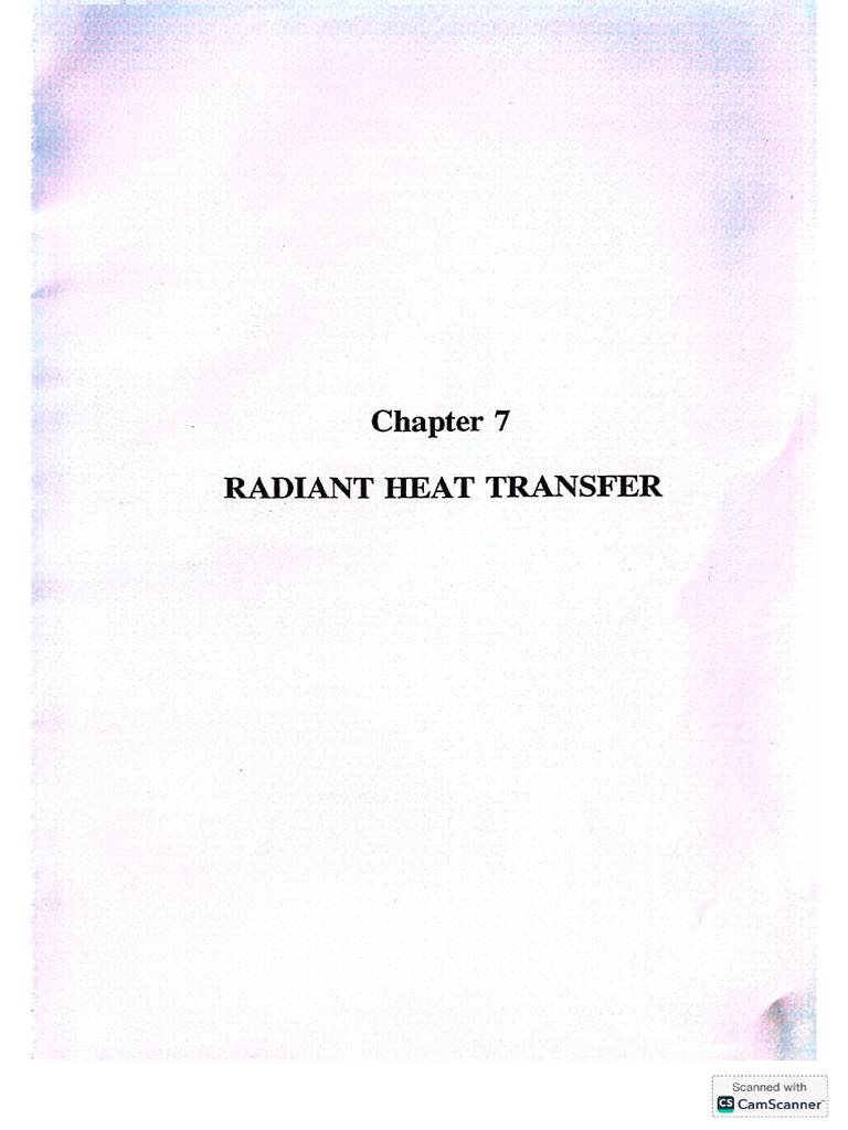 Radiant Heat Transfer | PDF