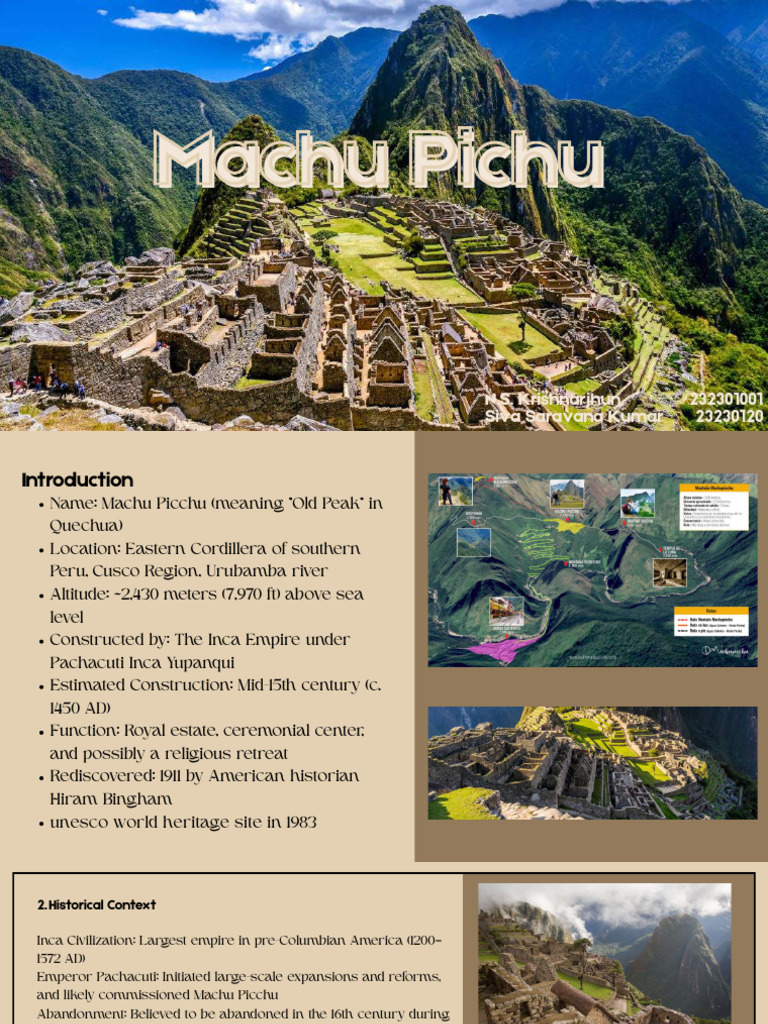 Machu Pichu Case Study - Compressed | PDF | Machu Picchu