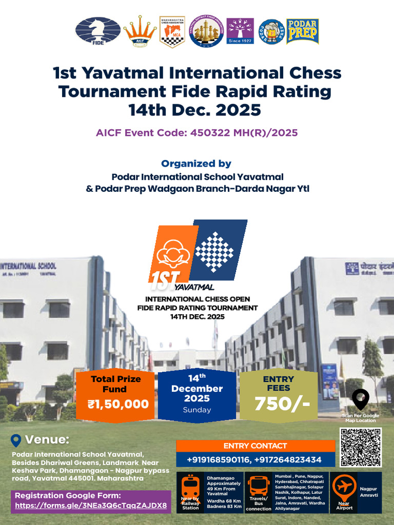 Yavatmal International Chess Tournament 2025 | PDF | Chess