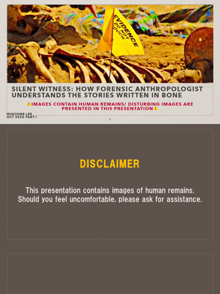 7a_Forensic Anthropology Part 1 | PDF | Decomposition | Biology