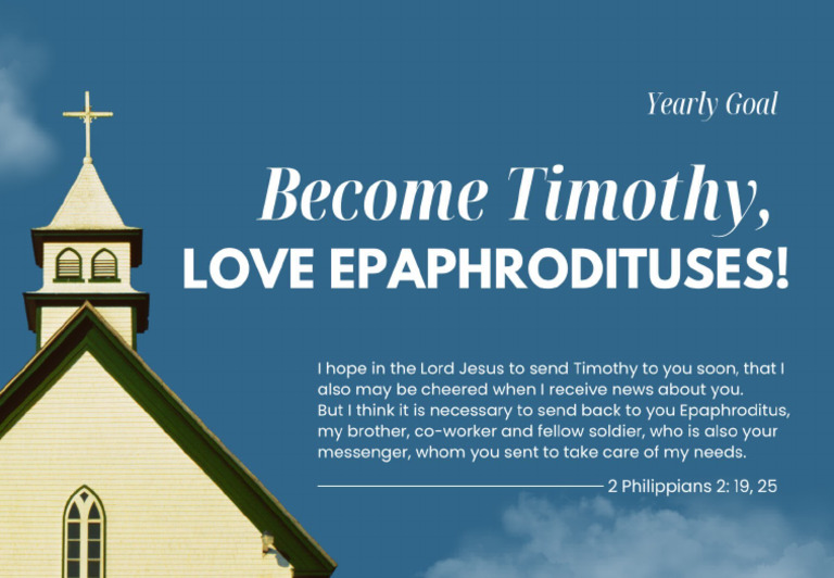 Become Timothy, Love Epaphrodituses! | PDF