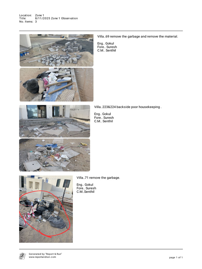 Zone 1 Obser - 3x1s | PDF