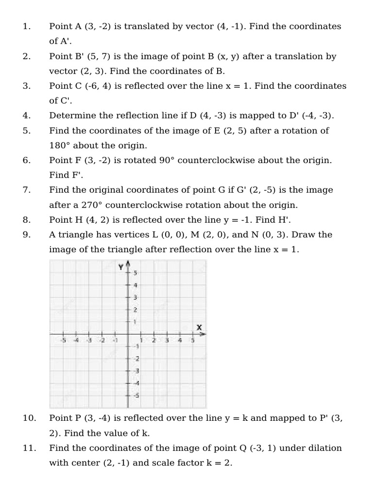 Coordinate Transformations and Reflections | PDF | Mathematical Physics ...