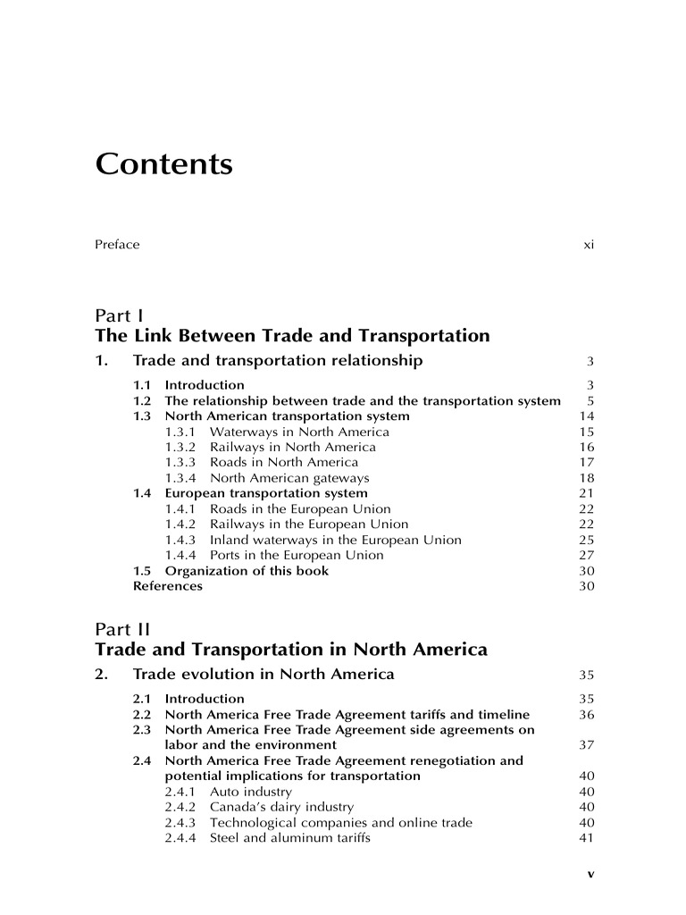 Trade and Transportation Dynamics Overview | PDF | North American Free ...