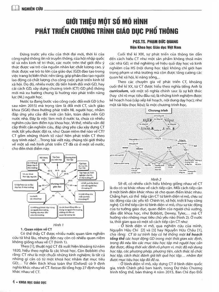 x04 - Gioi Thieu Mot So Mo Hinh Phat Trien CTGD PT | PDF