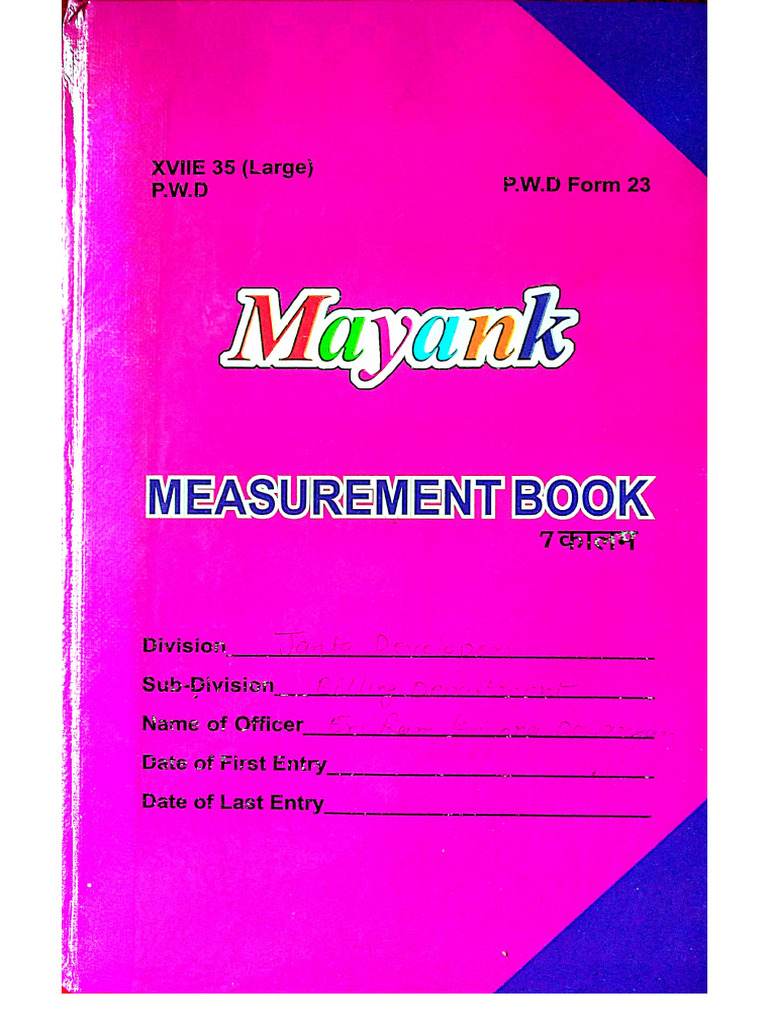 Manual Quantity Measurement BOOK | PDF