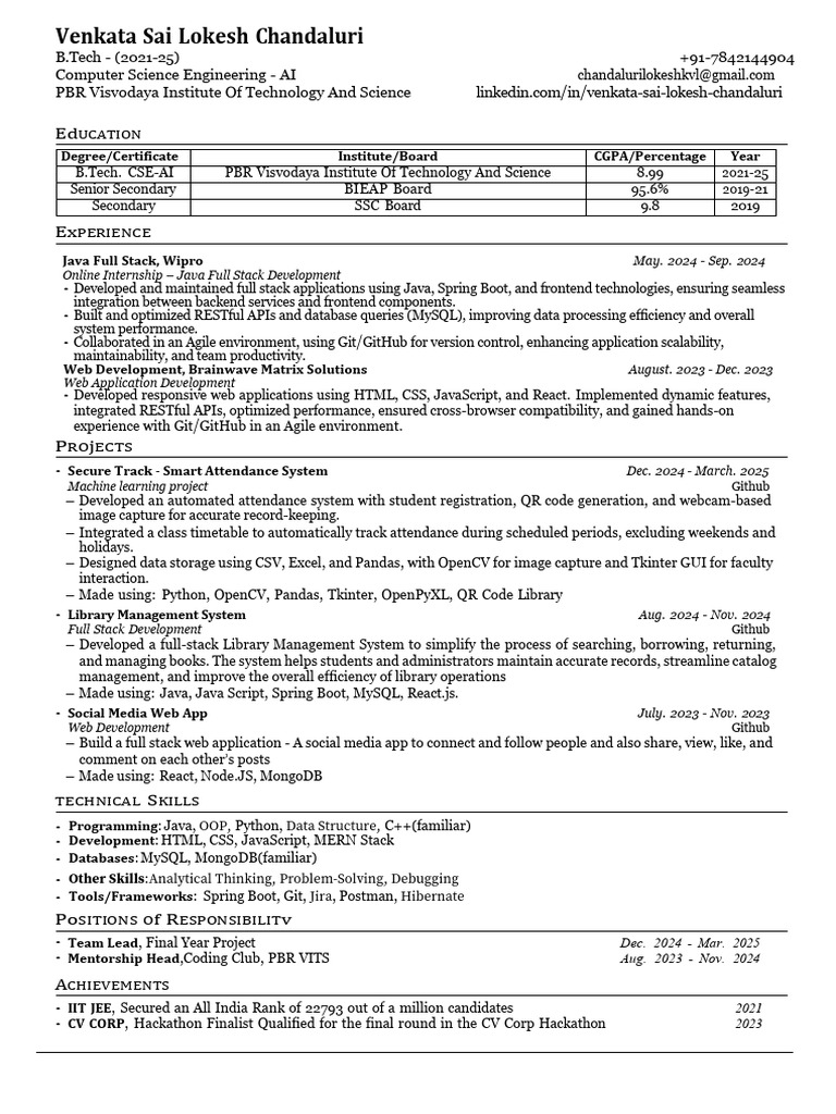 Lokesh Resume Dev | PDF | Web Development | Computing