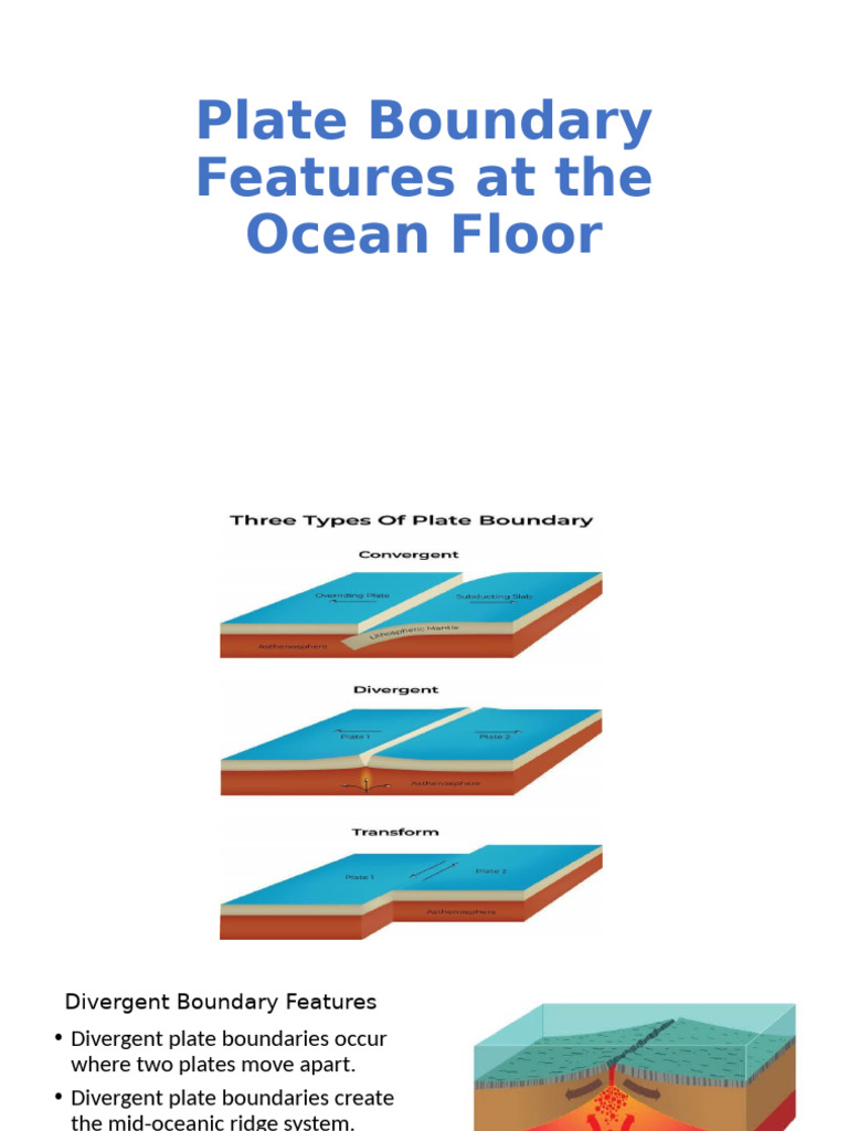 303 - Lec-3 Plate Boundary Features at The Ocean Floor | PDF | Plate ...