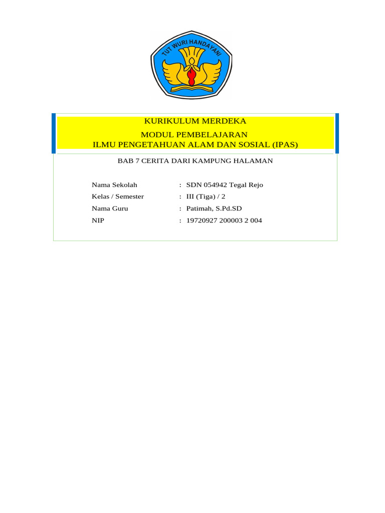 Modul Ajar Bab 7 | PDF