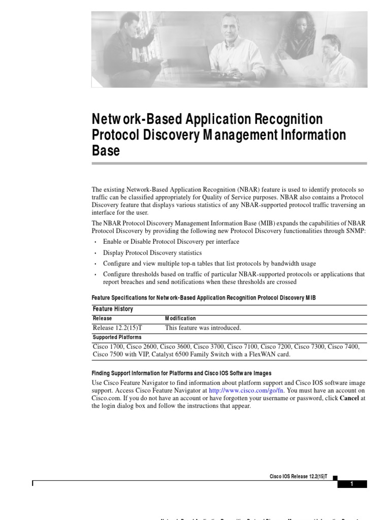 NBAR Protocol Discovery MIB Management | PDF | 64 Bit Computing ...