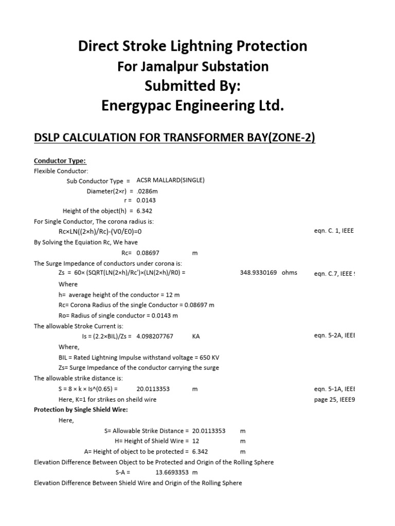 DSLP Section Zone-2 (Transformer Bay) - Jamalpur - Report2 | PDF ...