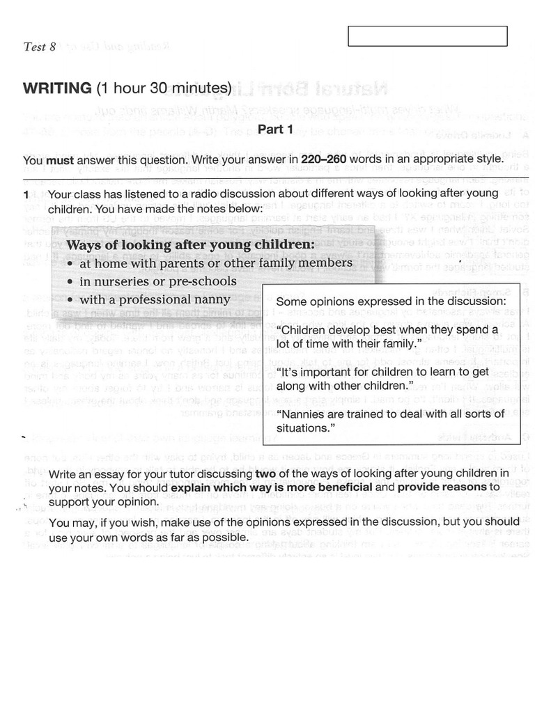 CAE 2 - Test 8 - Writing | PDF