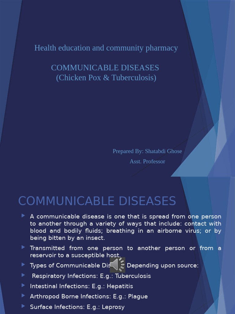 Communicable Disease | PDF | Tuberculosis | Infection