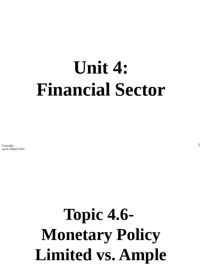 Monetary Policy: Limited vs Ample Reserves | PDF | Federal Funds Rate ...