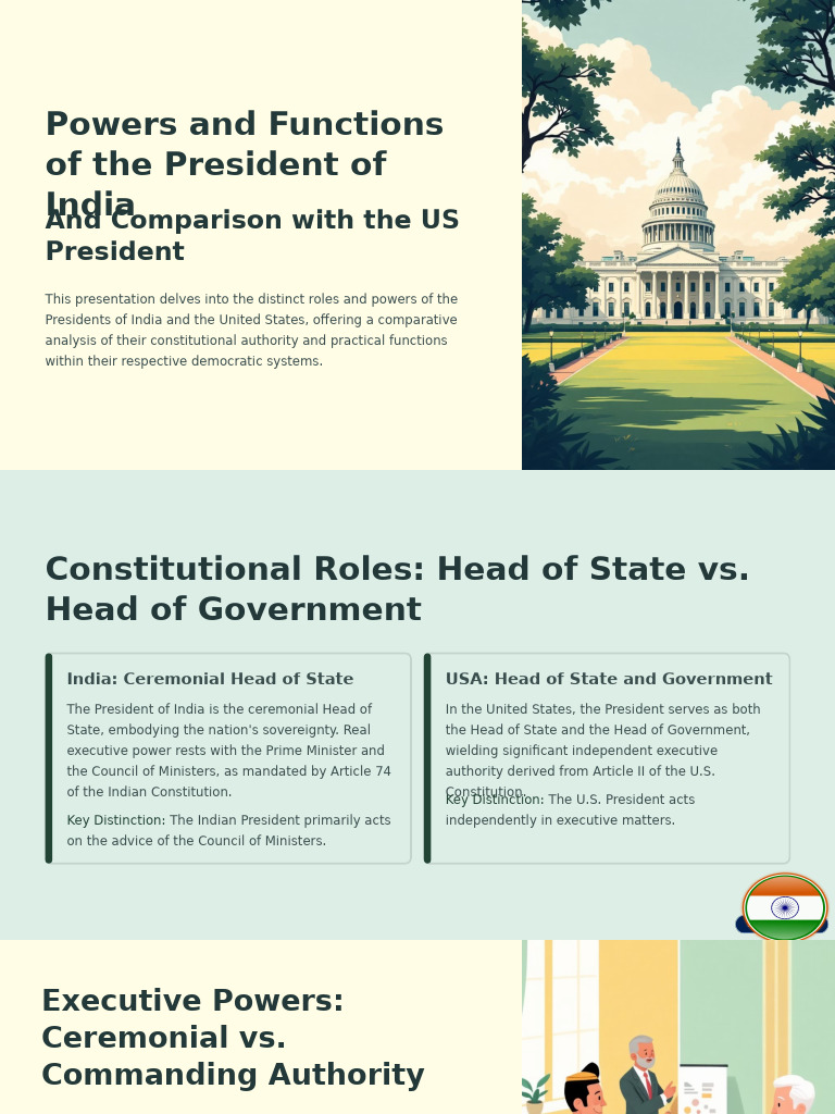 India vs. US Presidents: Powers Compared | PDF | Pardon | Presidents Of ...