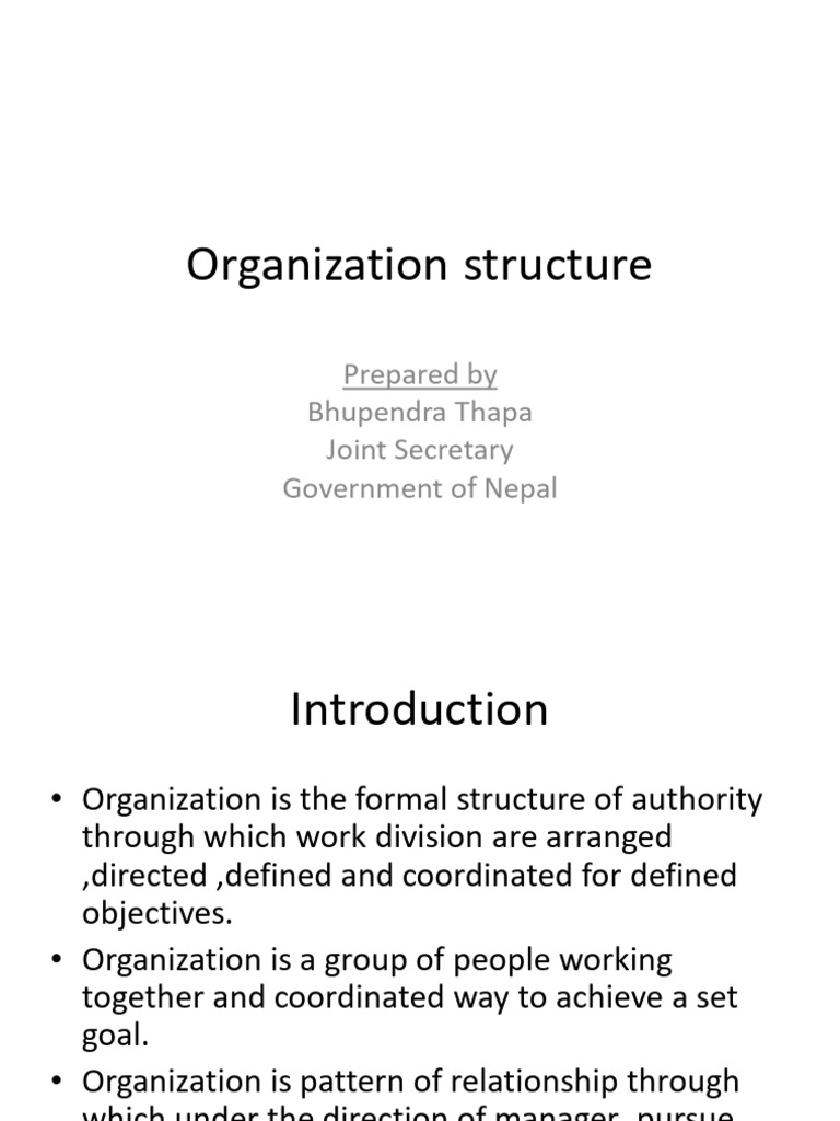 Understanding Organizational Structure Types | PDF | Organizational ...