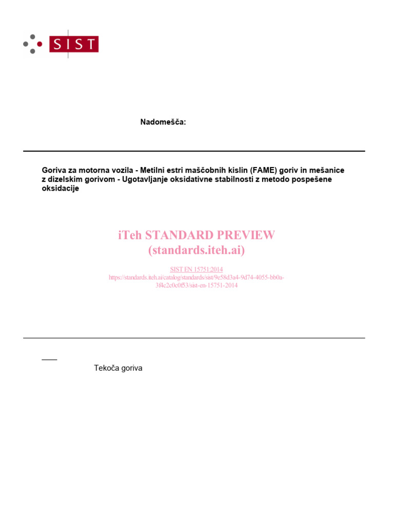 EN 15751-2014 Determination of Oxidation Stability by Accelerated ...
