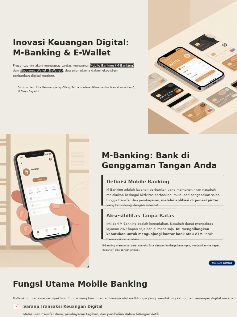 Inovasi-Keuangan-Digital-M-Banking-and-E-Wallet | PDF