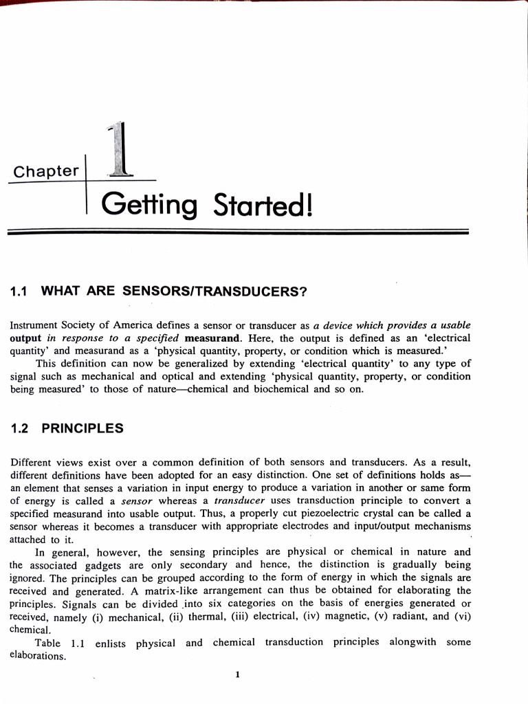 Notes - Types of Sensors & Characterization | PDF | Sensor | Dielectric