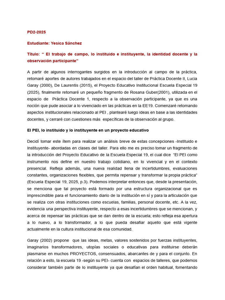 TFI Individual-Sanchez Yesica PD2 2 | PDF