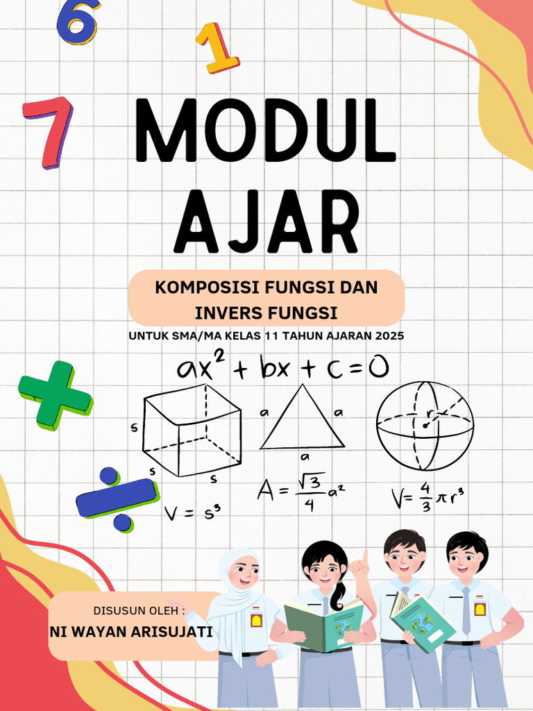 Sampul Modul Ajar Matematika Aljabar Sampul Warna-warni Ilustratif ...