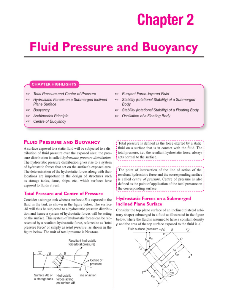 Fluid Pressure and Buoyancy Concepts | PDF | Buoyancy | Mechanics