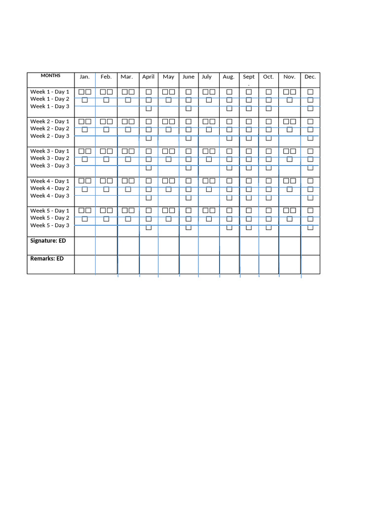Client Services Attendance Schedule - LMIDC | PDF