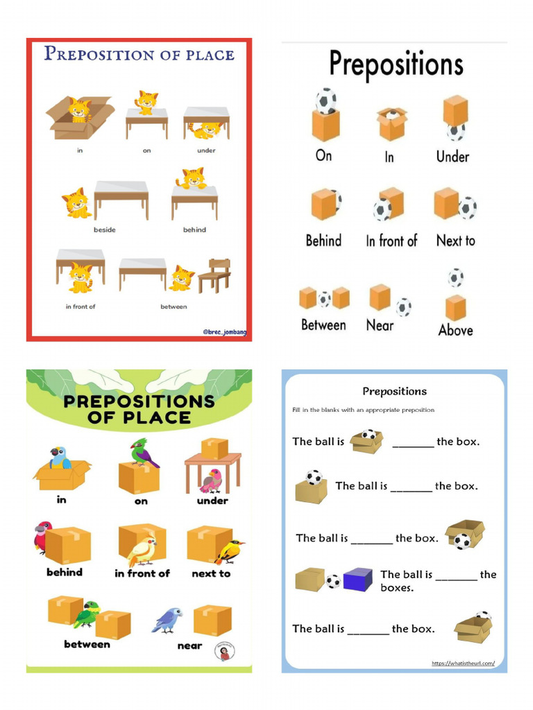Preposition, Where Is, Where Are. | PDF