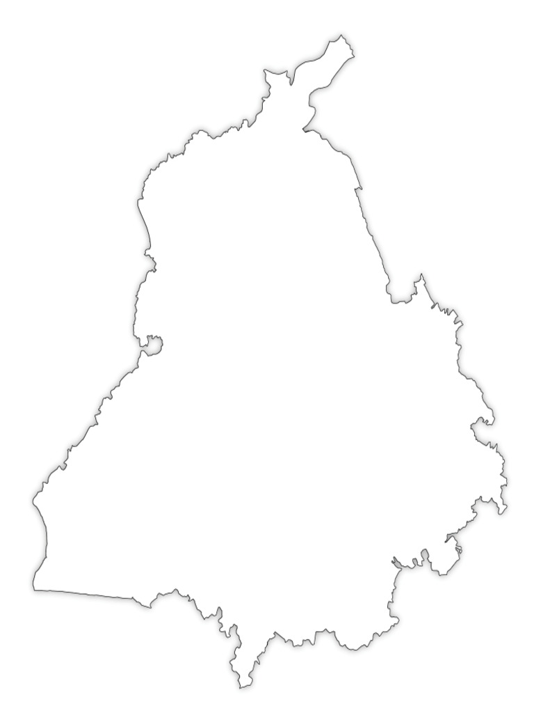 Punjab Outline Map | PDF