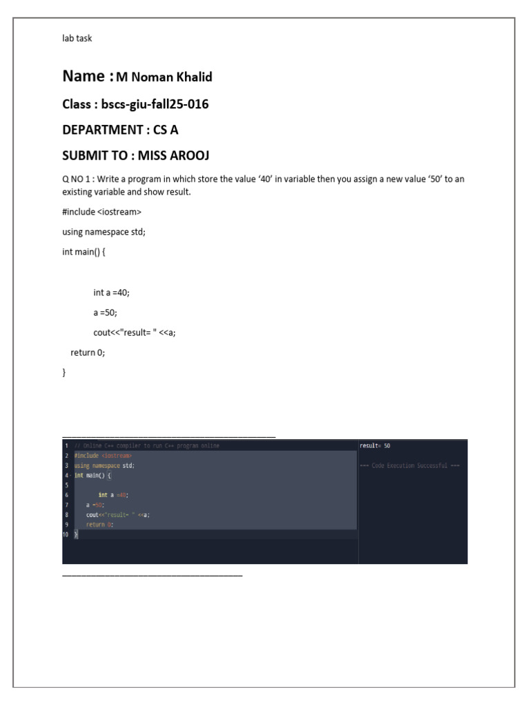 Assigment Oprator | PDF