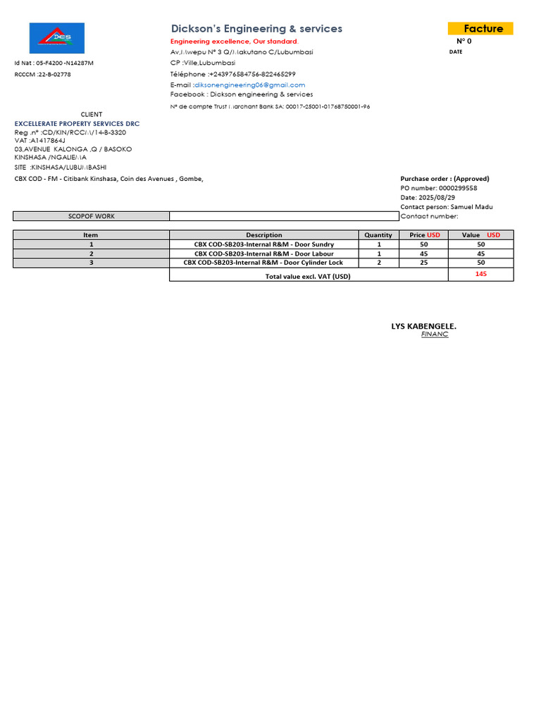 Facture Tamplate | PDF