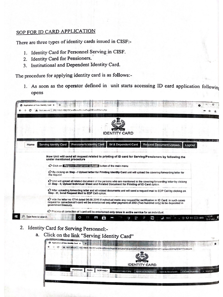 Sop For I Card | PDF