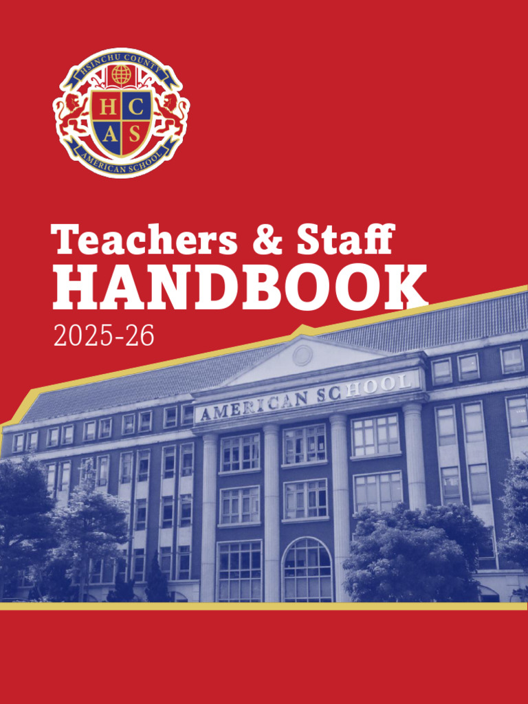 HCAS Teachers & Staff Handbook 2025-26 | PDF | Educational Assessment ...