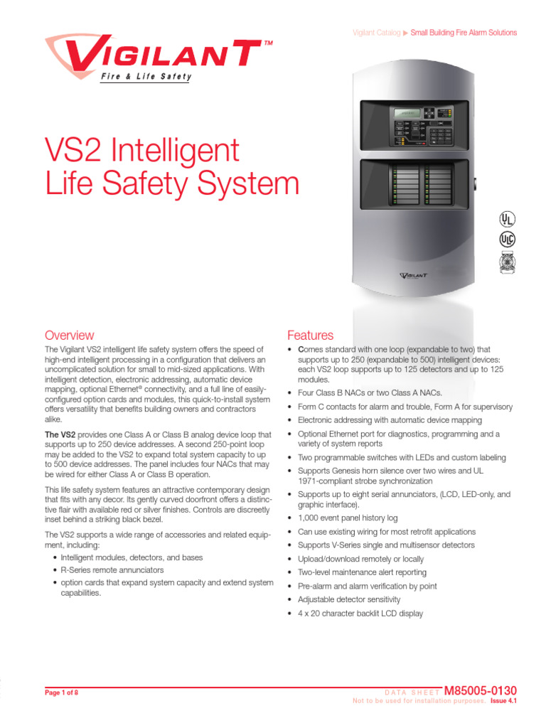 85005-0130 - IO500 Intelligent Life Safety System | PDF | Menu ...