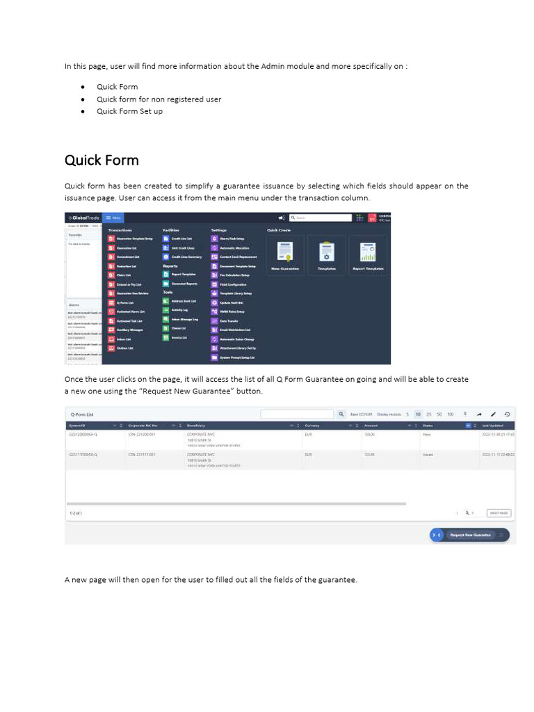 Quick Form | PDF