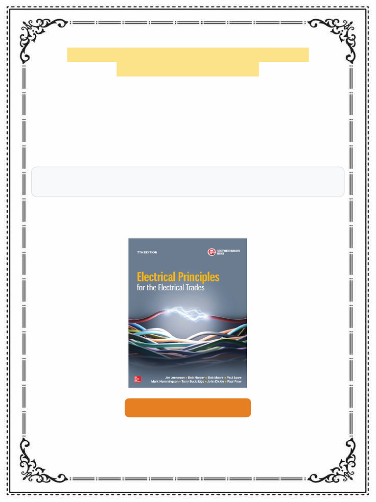 Electrical Principles For The Electrical Trades 7th Edition Jim ...
