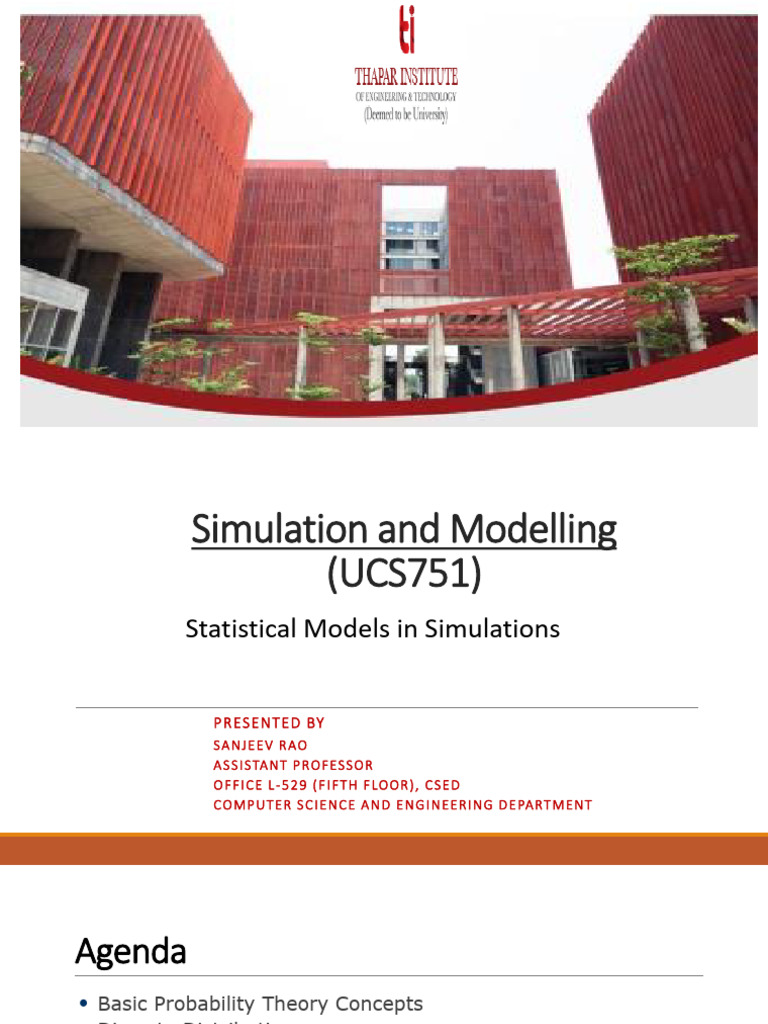 Statistical Models in Simulations | PDF | Probability Distribution ...