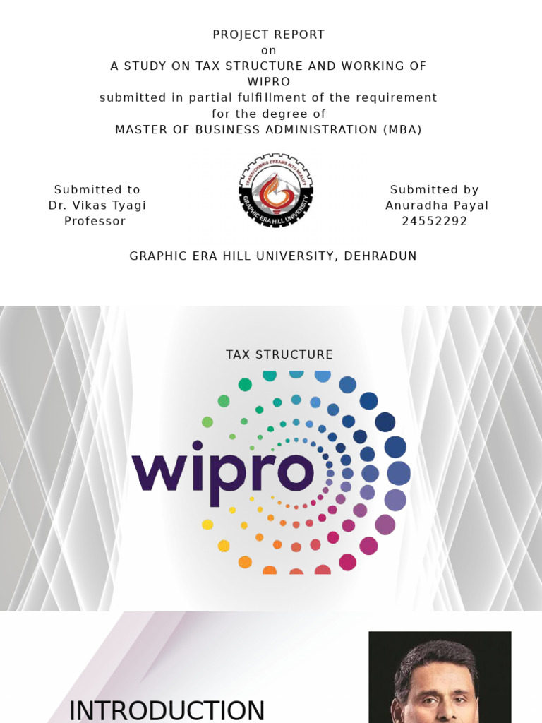 Anuradha Payal (Wipro) Mba 2ND Sem (Finance) | PDF | Taxes | Economies