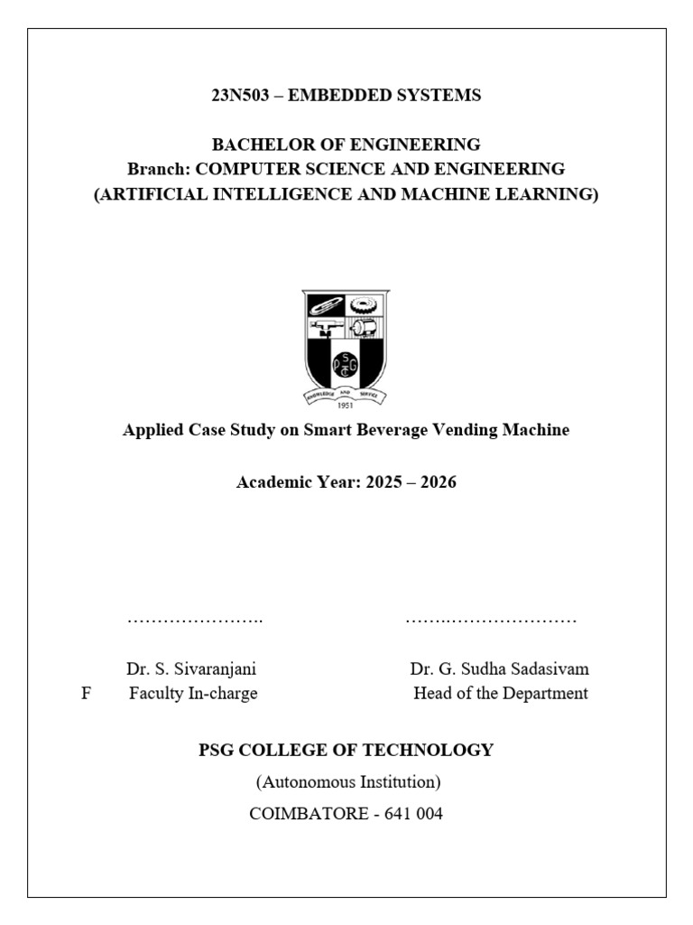 Embedded System Case Study Report | PDF | Arduino | Servomechanism