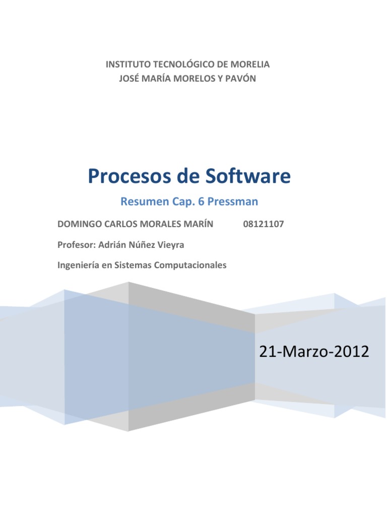 Resumen Procesos de Software | PDF | Proceso de desarrollo de software ...