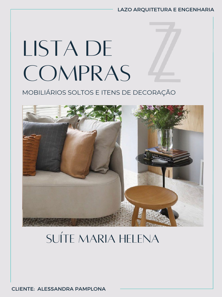 Lista de Compras Suite Maria Helena - Alessandra Pamplona | PDF