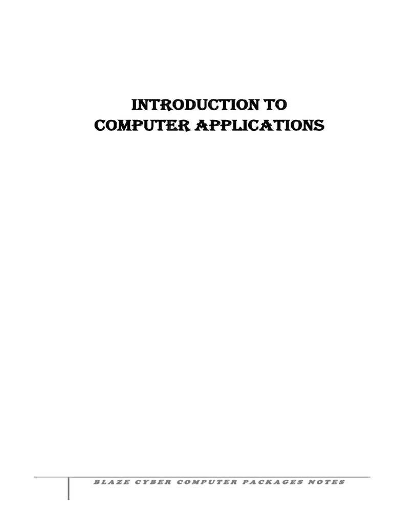 Computer Package Notes 2025 Updated | PDF | Integrated Circuit ...