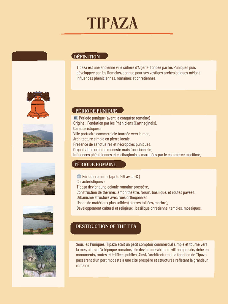 Histoire de Tipaza : Puniques à Romains | PDF