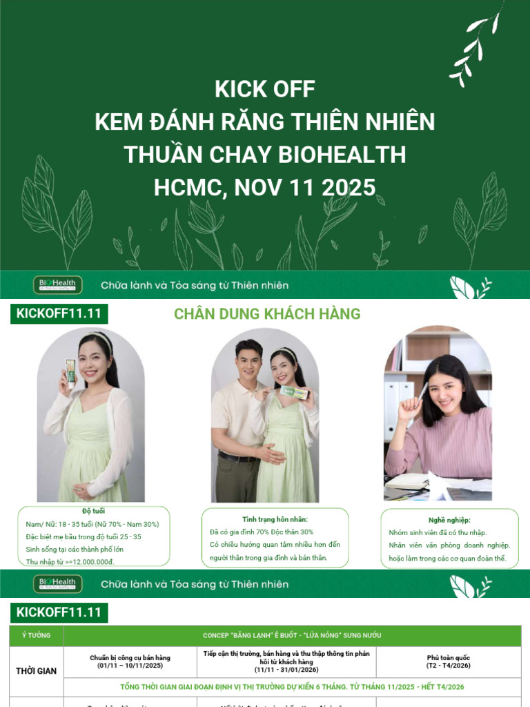 Kick Off 11.11 KDR Biohealth | PDF