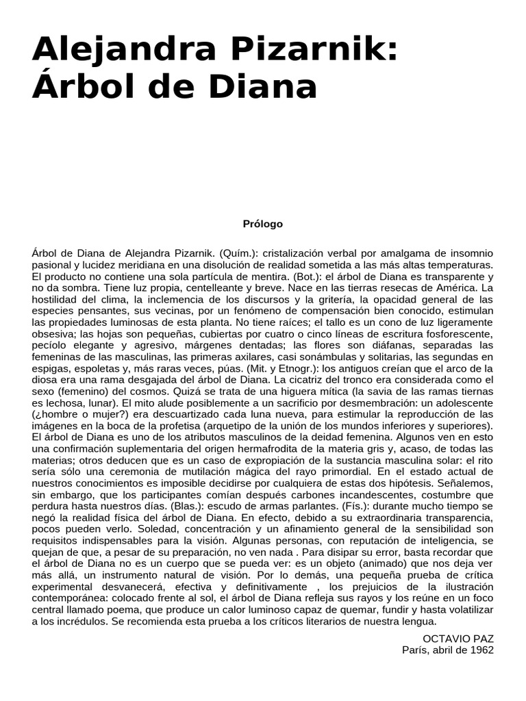 Alejandra Pizarnik | PDF | Arboles