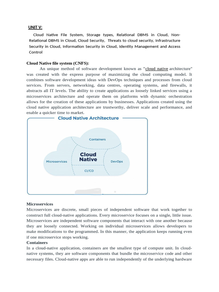Unit 5 Cloud | PDF | Cloud Computing | Security