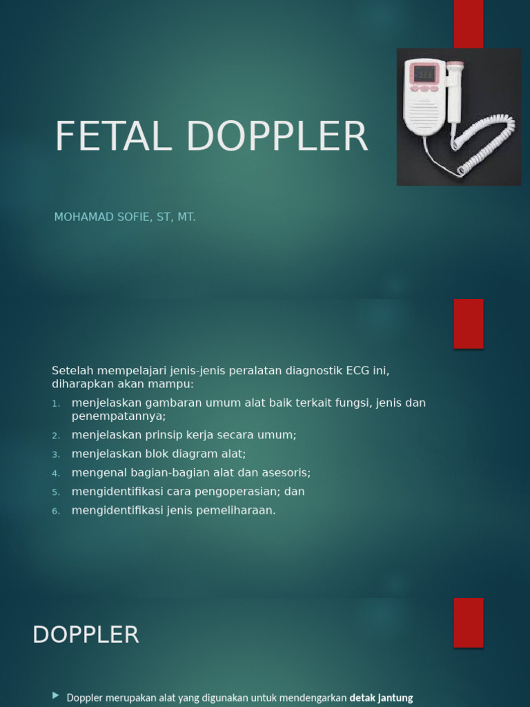 Panduan Fetal Doppler untuk Deteksi Janin | PDF