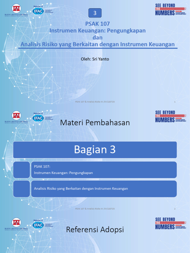 Pengungkapan PSAK 107 dan Analisis Risiko | PDF