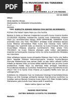 Barua Ya Ruhusa | PDF