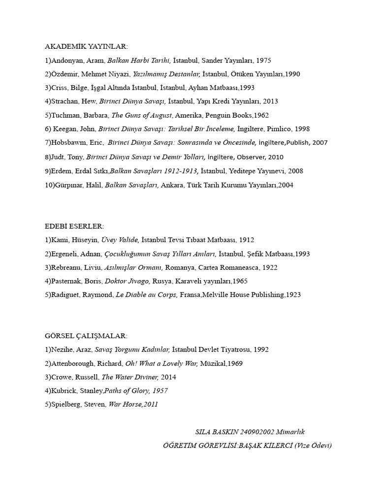 İnkılap Vize | PDF